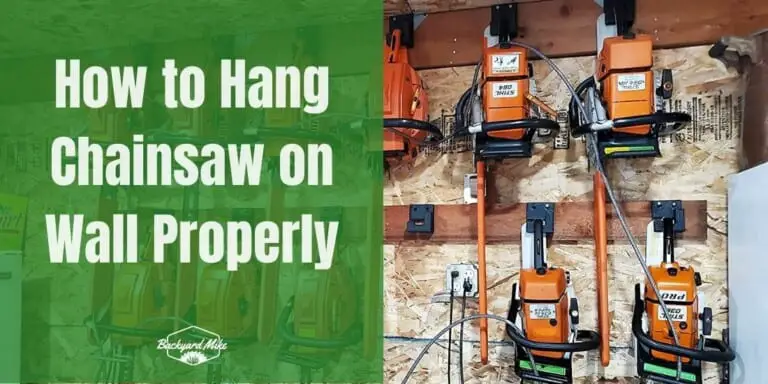 How to Hang Chainsaw on Wall Properly | Backyard Mike