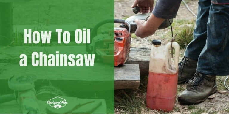 How To Oil a Chainsaw | Backyard Mike