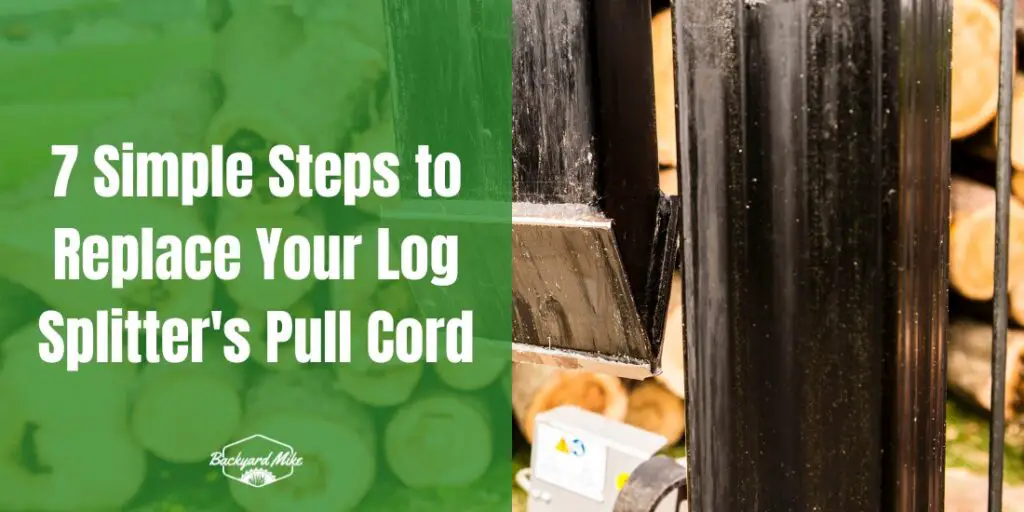 How To Replace Pull Cord On Log Splitter