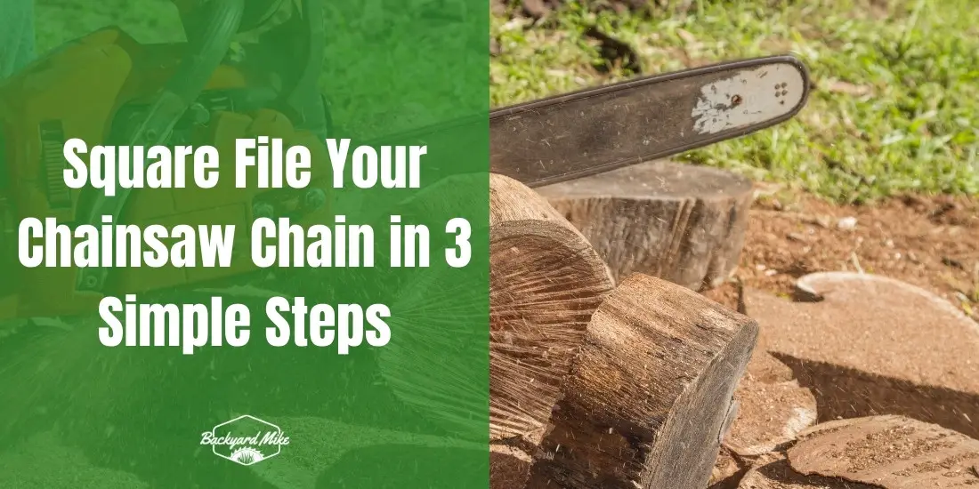 How To Square File Chainsaw Chain | Backyard Mike