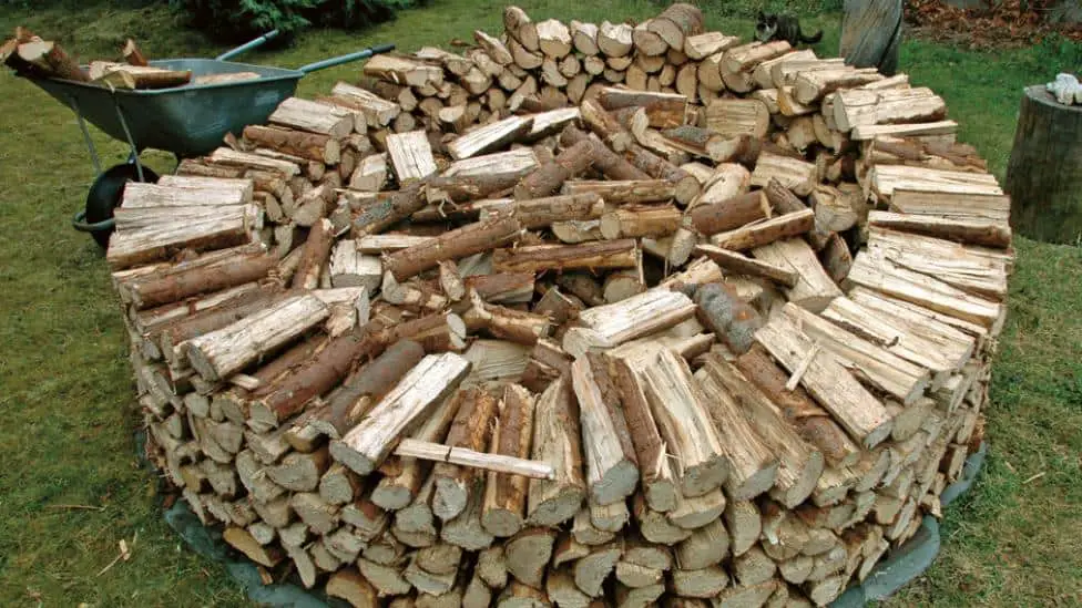 How To Stack Firewood Without A Rack | Backyard Mike