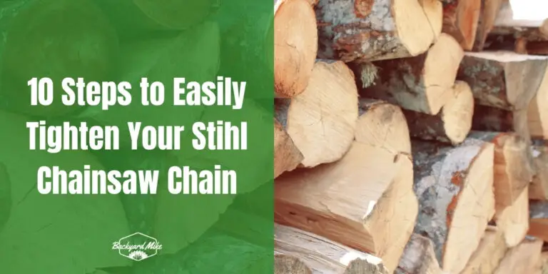 How To Tighten Stihl Chainsaw Chain | Backyard Mike