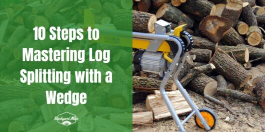 How To Use A Log Splitter Wedge | Backyard Mike